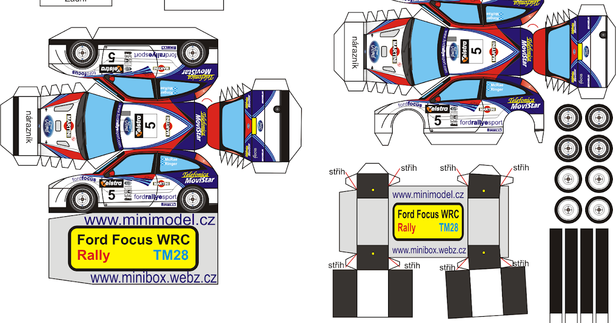 SP. Papel Modelismo: PaperCraft - Ford Focus WRC Rally