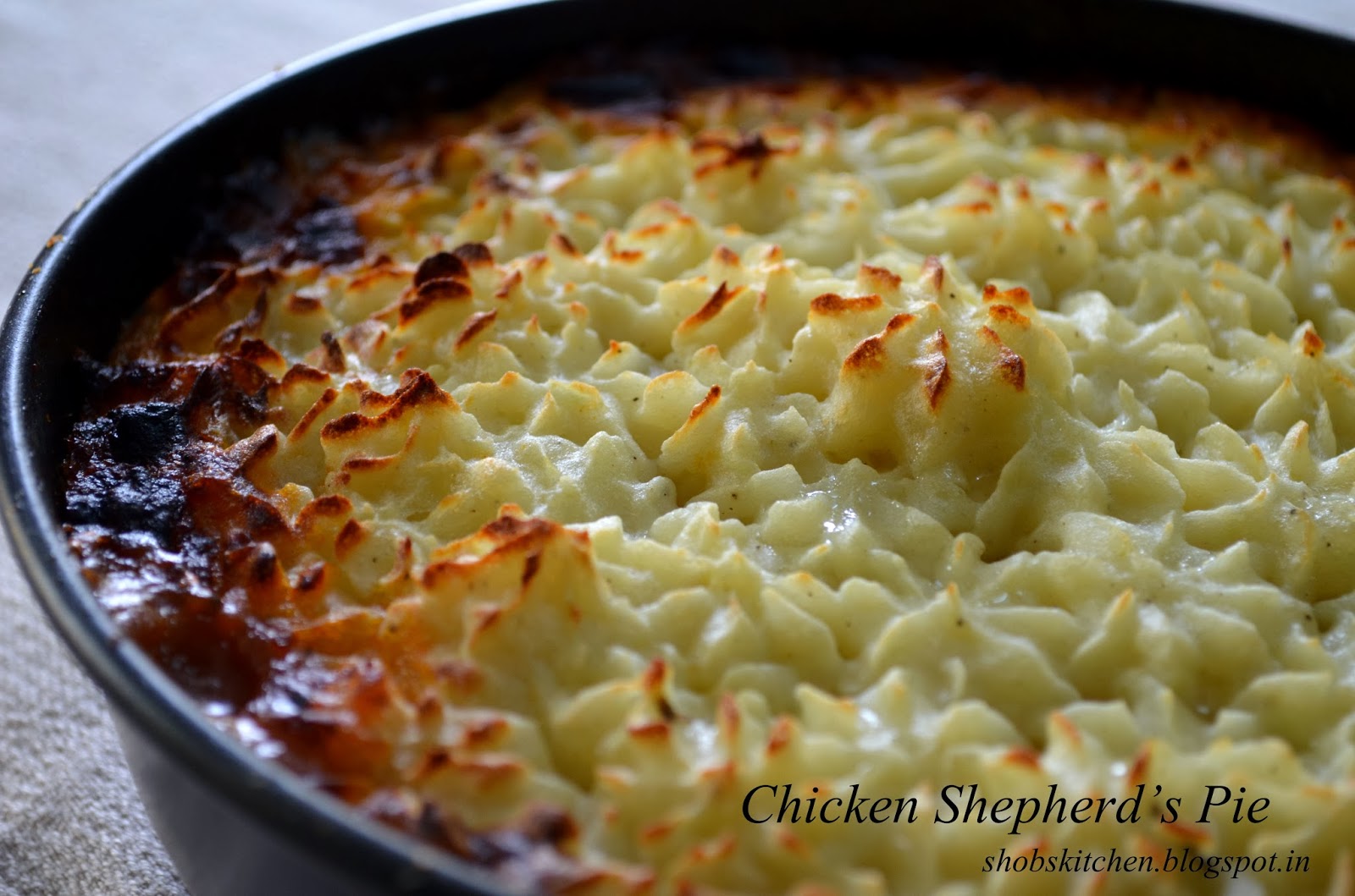 Chicken Shepherd's Pie - ShobsKitchen