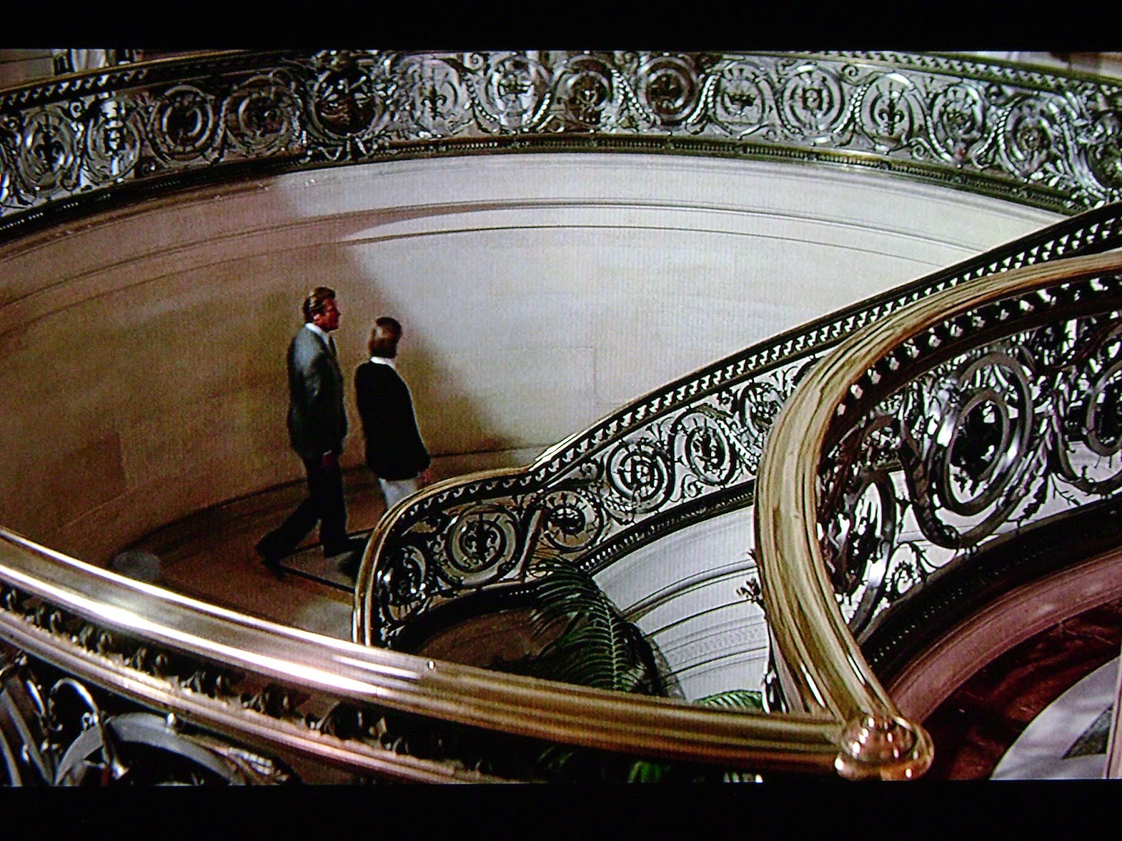 007 TRAVELERS: 007 Filming location: Staircase in Zorin's Château / A ...