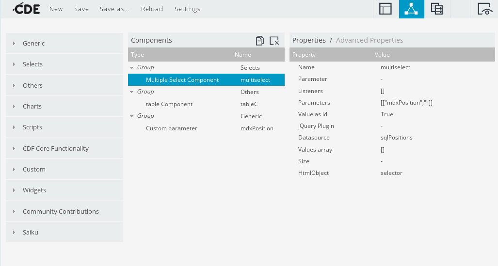 Multiple Selection In Pentaho Cde Dashboard Part 1