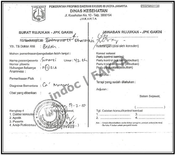 Contoh Surat Dokter Yang Ada Diagnosa - Delinewstv