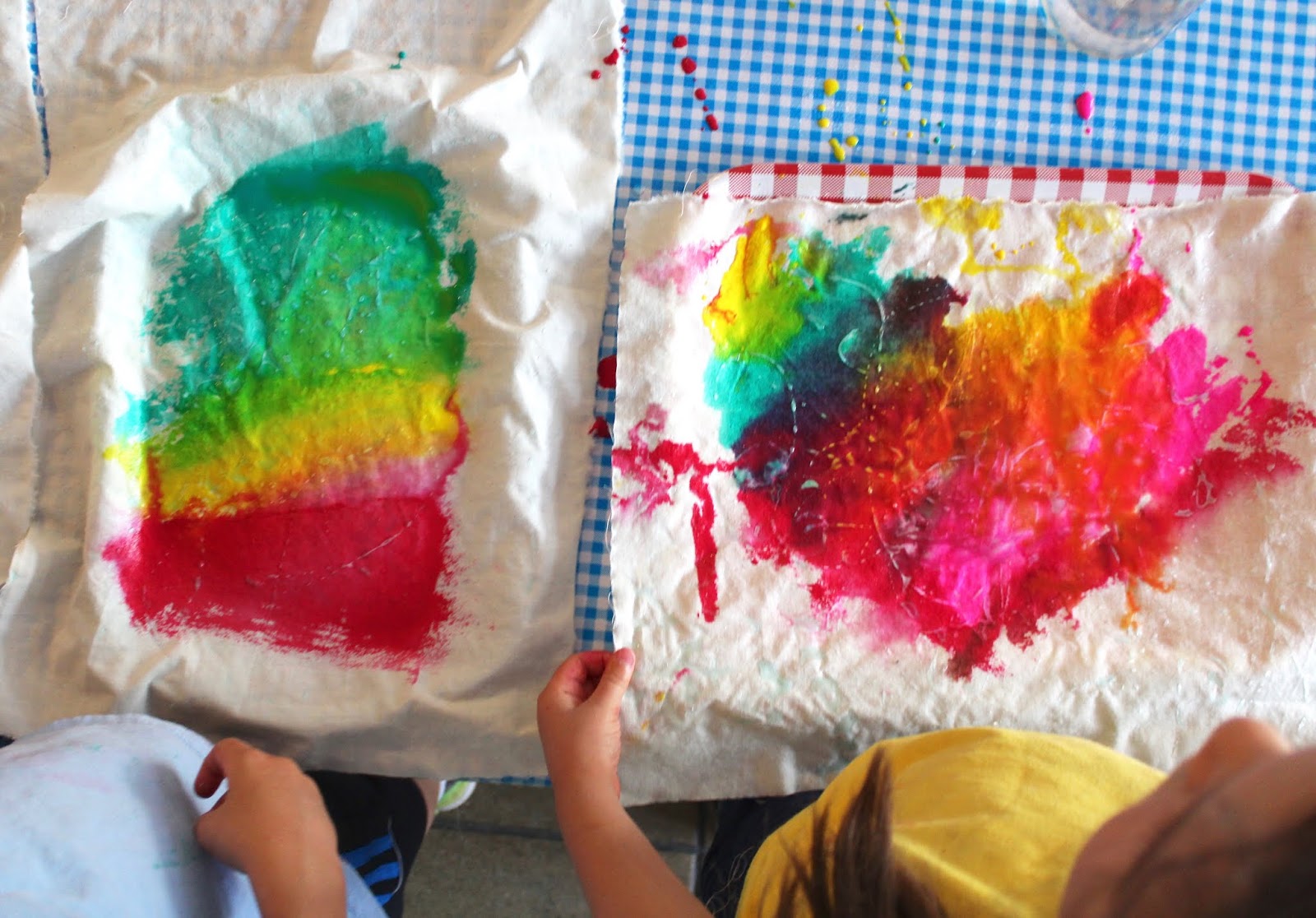 Purple Twig: Batiking Fabric with Kids