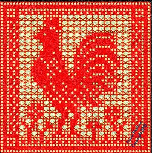 Filet Crochet: Crochet German Rooster Plain or Lacet Filet Stitch Graph ...