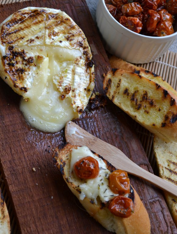 more than burnt toast: Grilled Brie and Ciabatta Topped with Slow ...