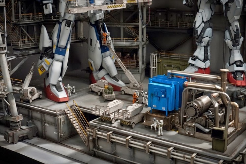 Custom Build: 1/60 Gundam Assemble Plant / Hangar Diorama - Gundam Kits ...