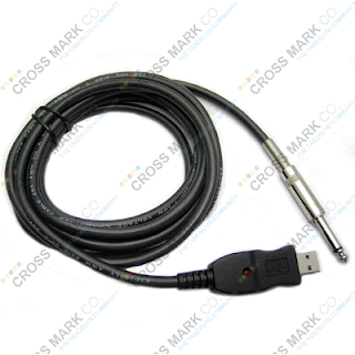 Cross Mark Co.: USB Guitar Cable Audio Interface Plug and Play