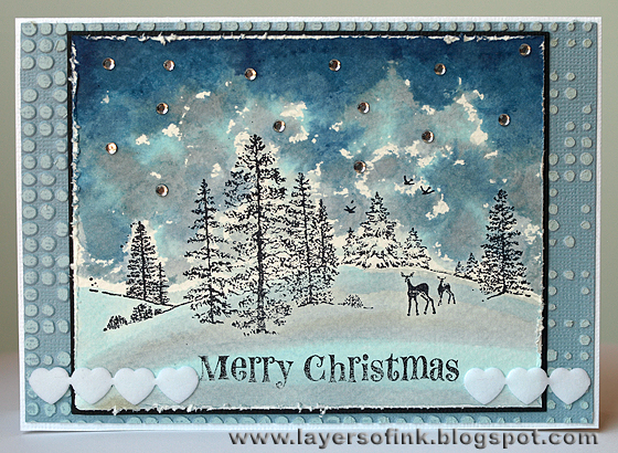 Layers of ink: Distress Stain cards