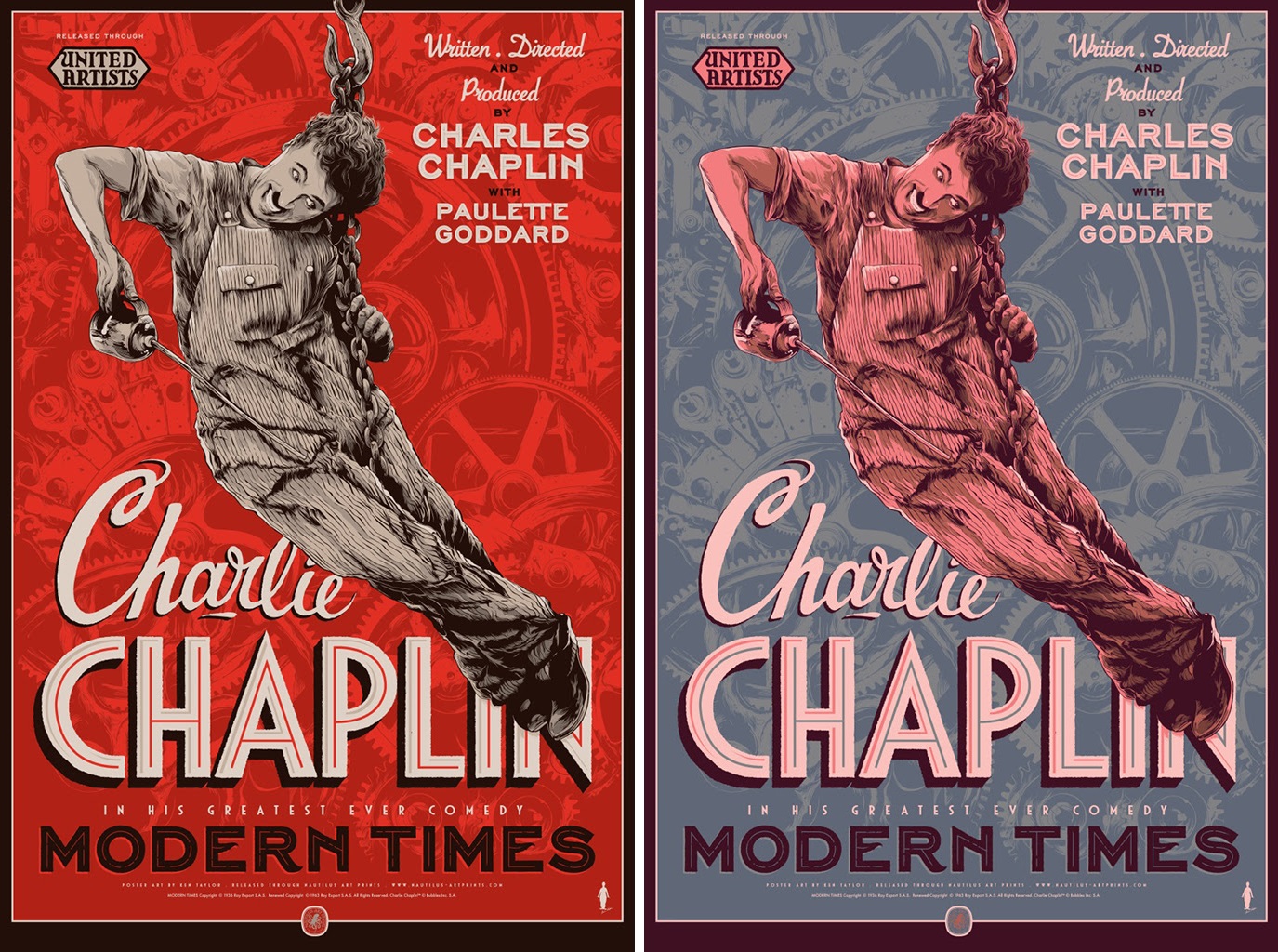The Blot Says...: Charlie Chaplin’s Modern Times Movie Poster Screen ...