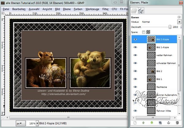 Magical Gimp-Tutorial: Gimp Tutorial "Wild Animals"