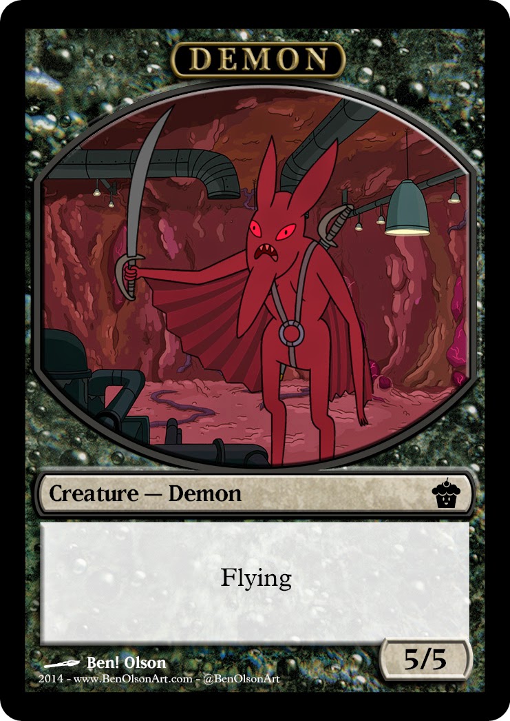 Ben! Olson Art and Design: Adventure Time + Magic the Gathering Tokens!