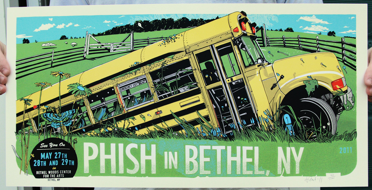 INSIDE THE ROCK POSTER FRAME BLOG: Tyler Stout Black Keys and Phish ...