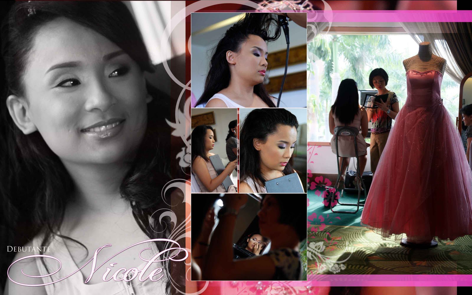 the funshots photography: Nicole's Debut Album Layout