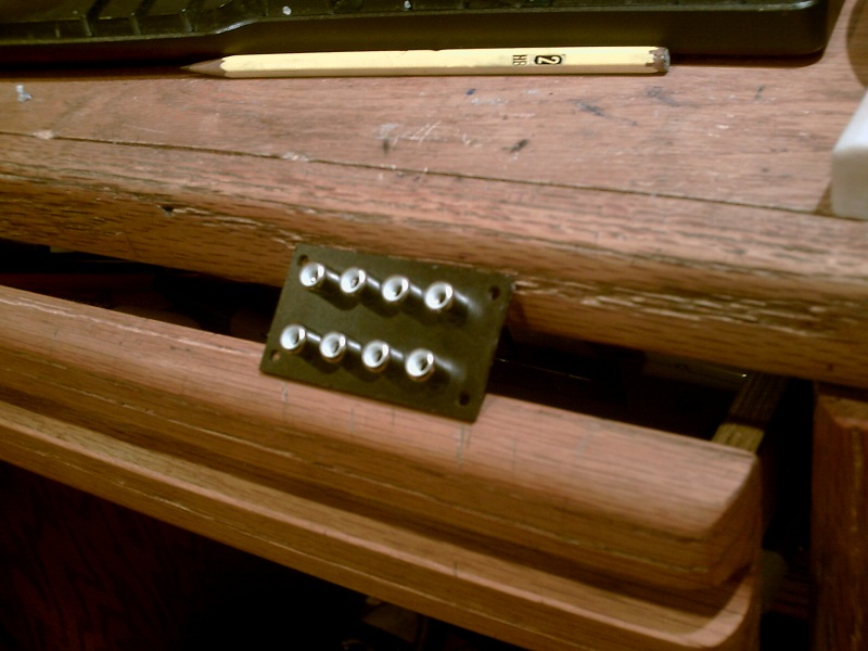 Audio RCA patchbay | Greens and Machines