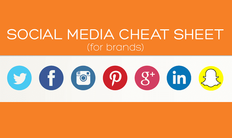 Social Media Cheat Sheet (for brands) #infographic - Visualistan