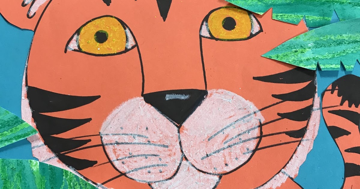 Elements of the Art Room: Kindergarten Tiger Collage
