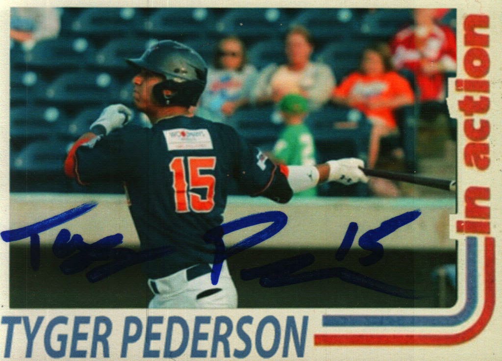 Jackson's Autographs: TTM Success Tyger Pederson