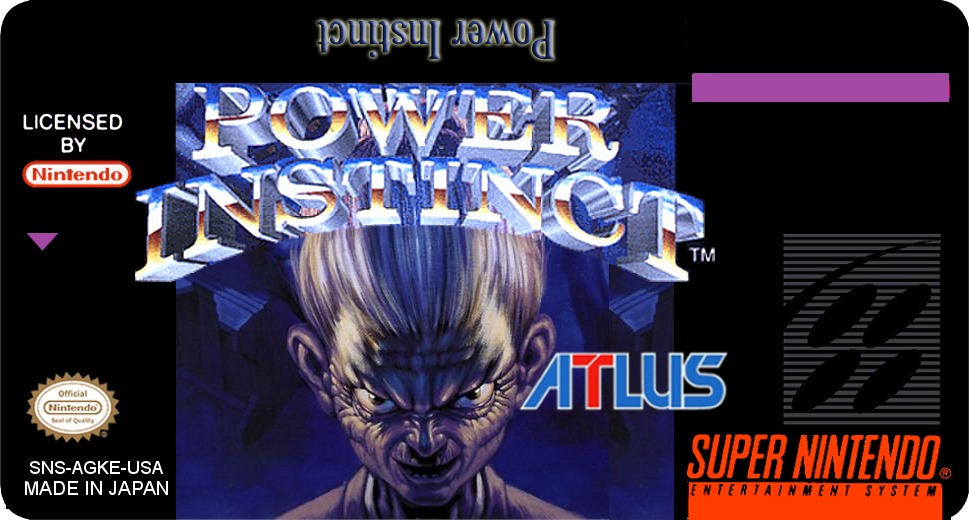 Super Nintendo Labels: Power Instinct (Versão 2).
