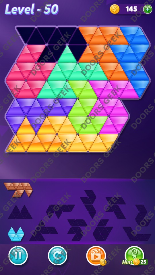 Block! Triangle Puzzle Master Level 50 Solution ~ Doors Geek