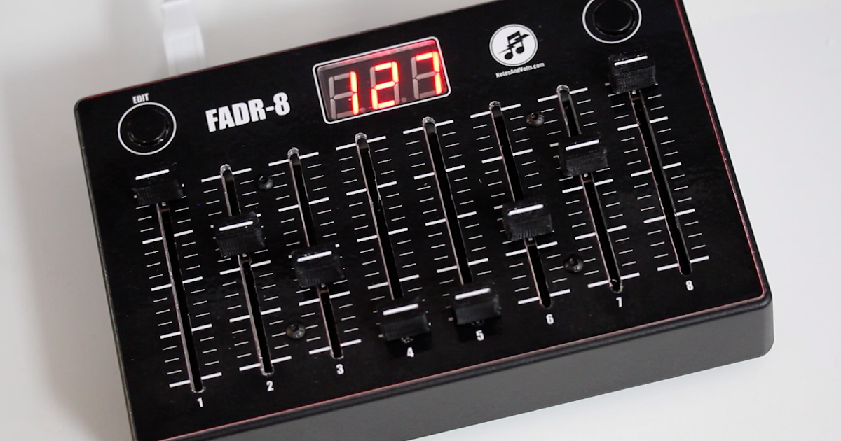 Notes and Volts: FADR-8 Midi Fader Box - with JLCPCB