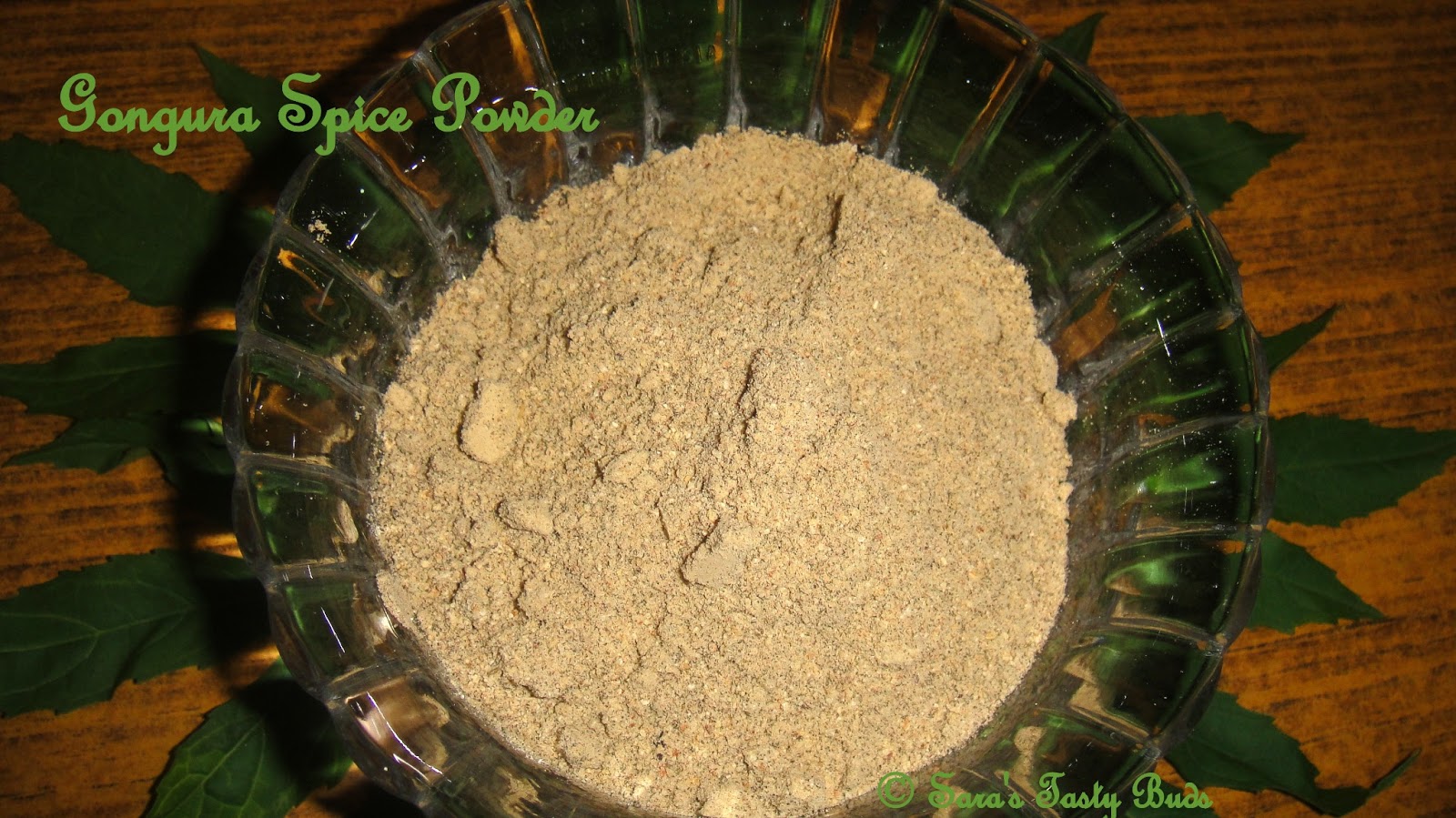 SARA'S TASTY BUDS: Gongura Spice Powder