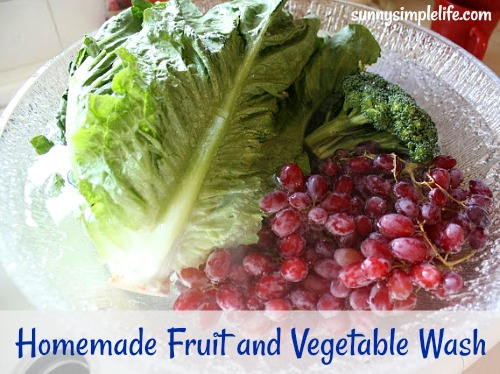 Sunny Simple Life: Homemade Fruit and Vegetable Wash