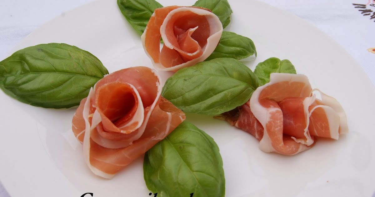 Con mil sabores: ROSAS DE JAMÓN (Decoración Navidad)