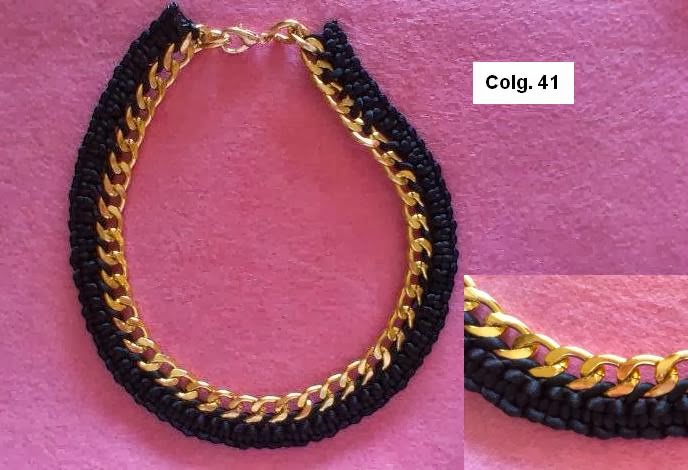 El Baúl de Arual: Collar de Cadena Dorada y Cola de Ratón Negra