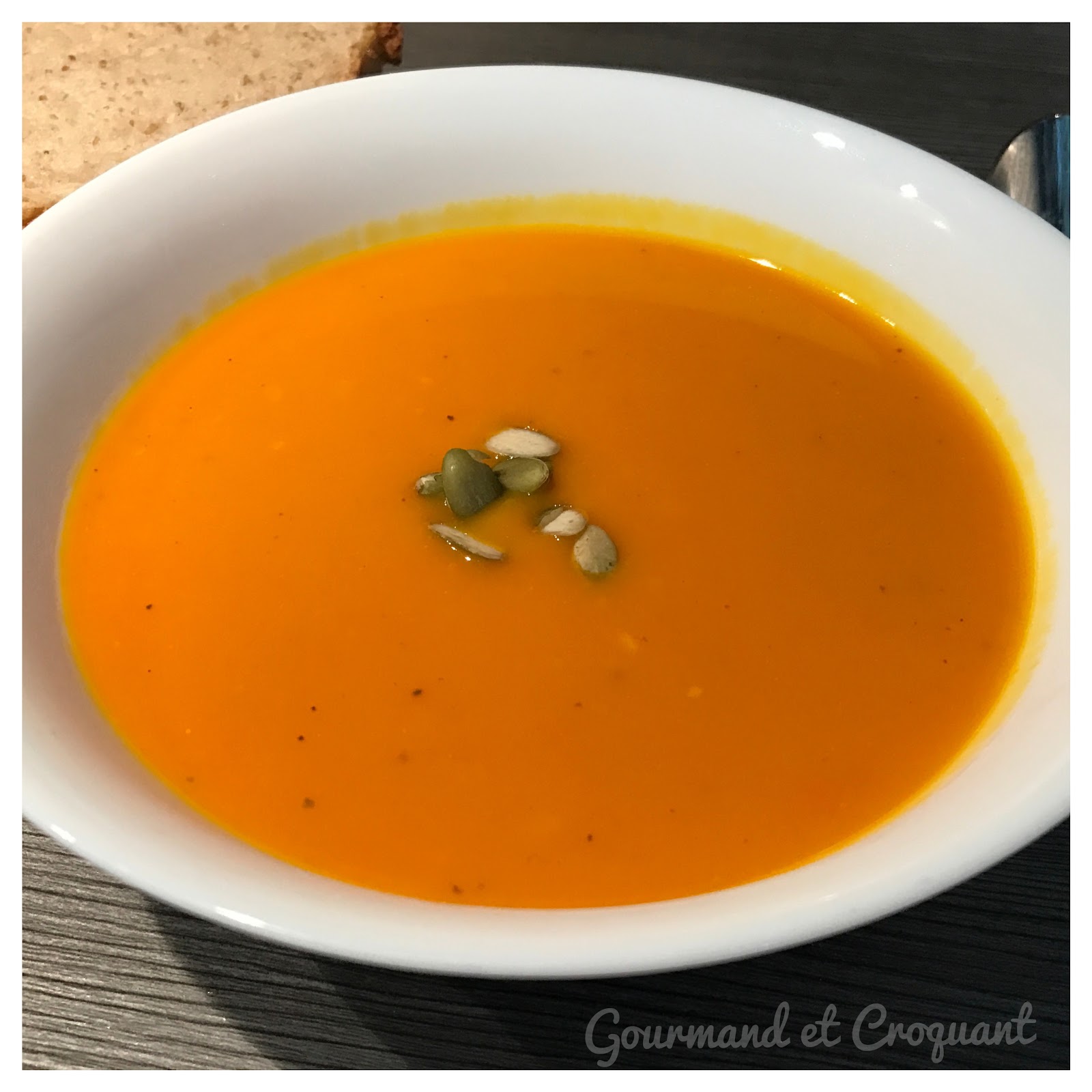 Gourmand et Croquant: Velouté au potimarron