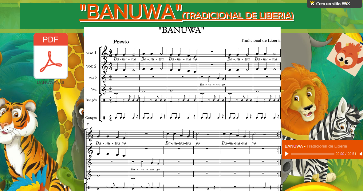 El Lenguaje Musical de Fátima: "BANUWA" (Tradicional de Liberia)