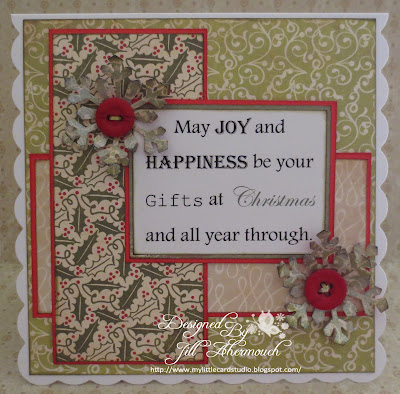 Paper Lane: Echo Park Seasons Greetings Cards & Box Frame