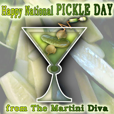 The MARTINI DIVA: The PICKLE MARTINI for National Pickle Day