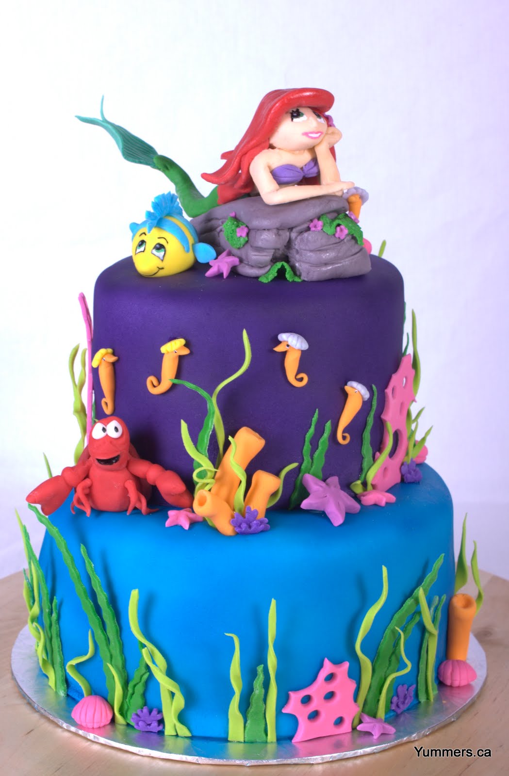 Yummers.ca: Ariel the Little Mermaid Cake