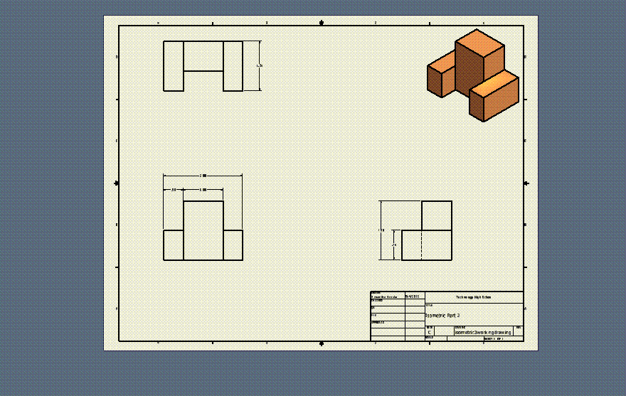 A. Acosta's Engineering Design Portfolio: Isometric Working Drawings ...