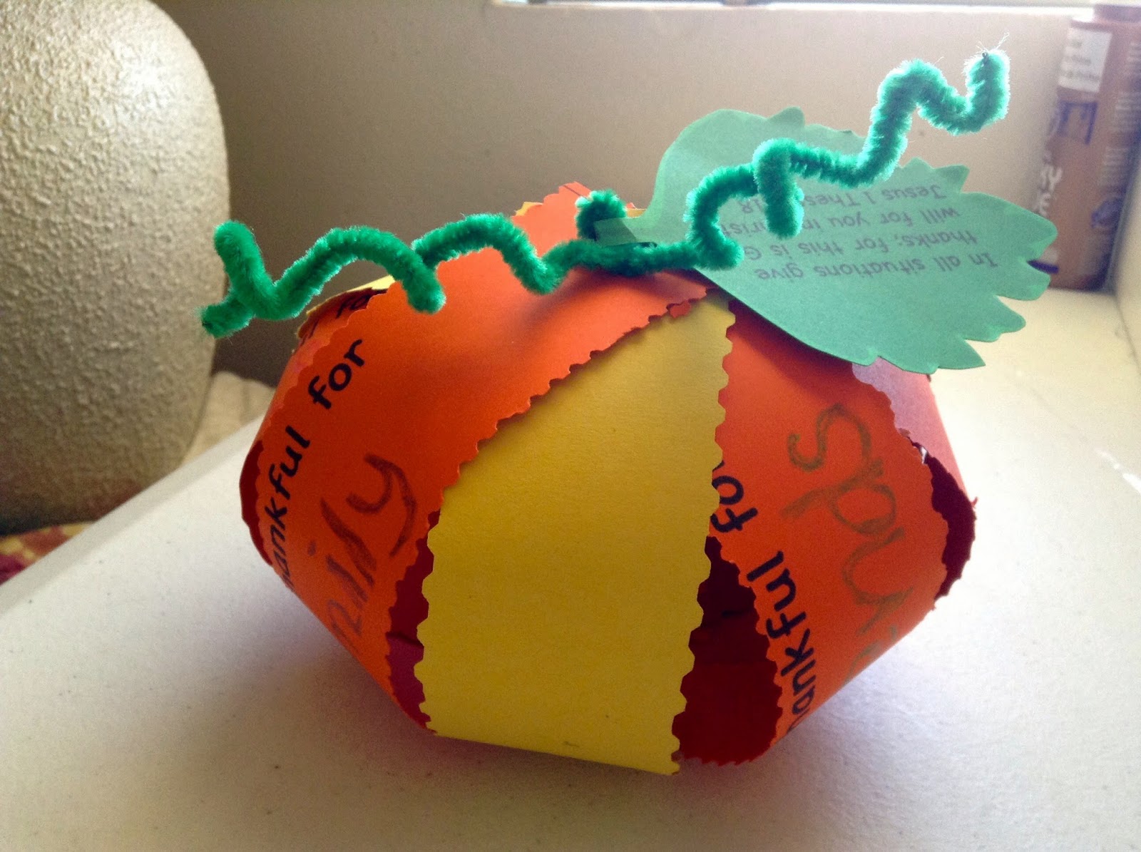 Your Girl for all Seasonings: Gratitude Pumpkins Kids Craft
