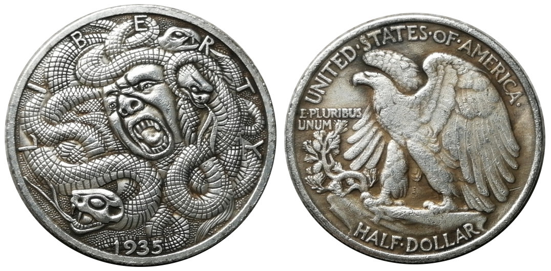 A Gift For Polydektes: Replica hobo nickels