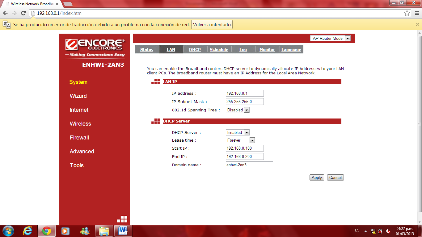 Manejo de Redes: PRACTICA 1, COMO CONFIGURAR UN ROUTER