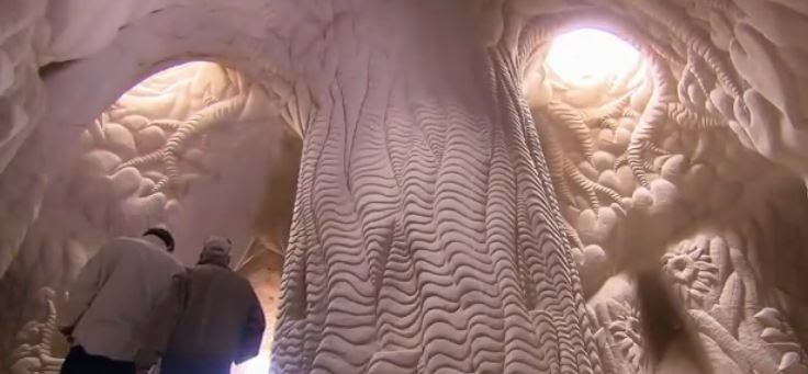 Cave-digging artist finds inspiration underground