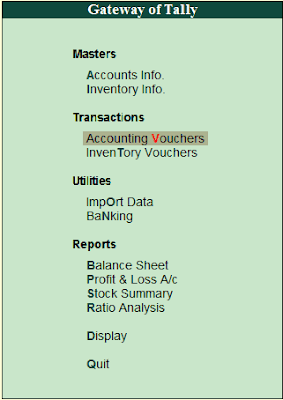 19. Voucher Entry in Tally