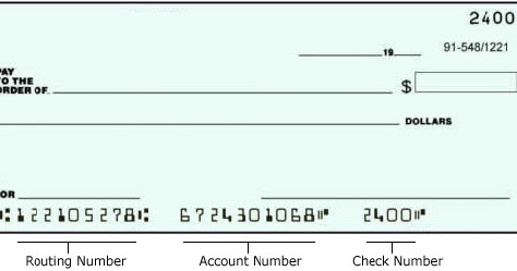 Account Number On Checks Bank of America