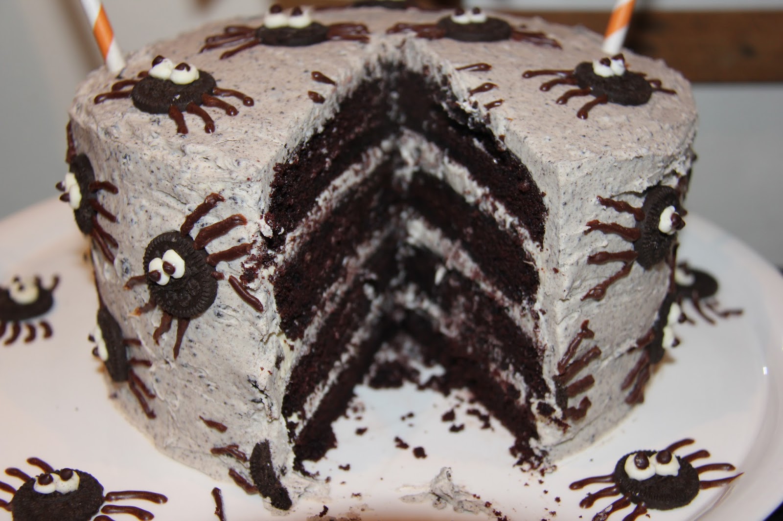 Passion for Baking: Halloween Oreo Spider Cake