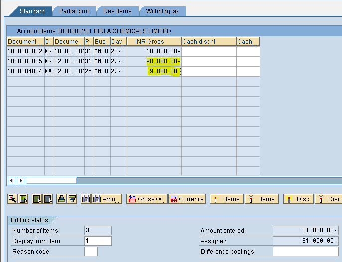 SAP - FICO MODULE LEARNING: Clearing of Normal Items and Balance