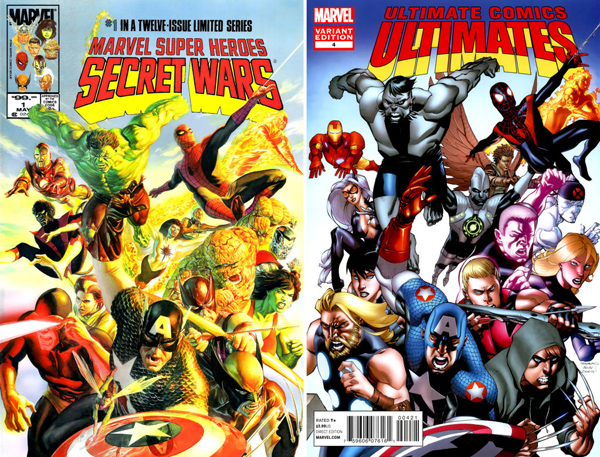 I love comic covers: Secret Wars #1 Homages