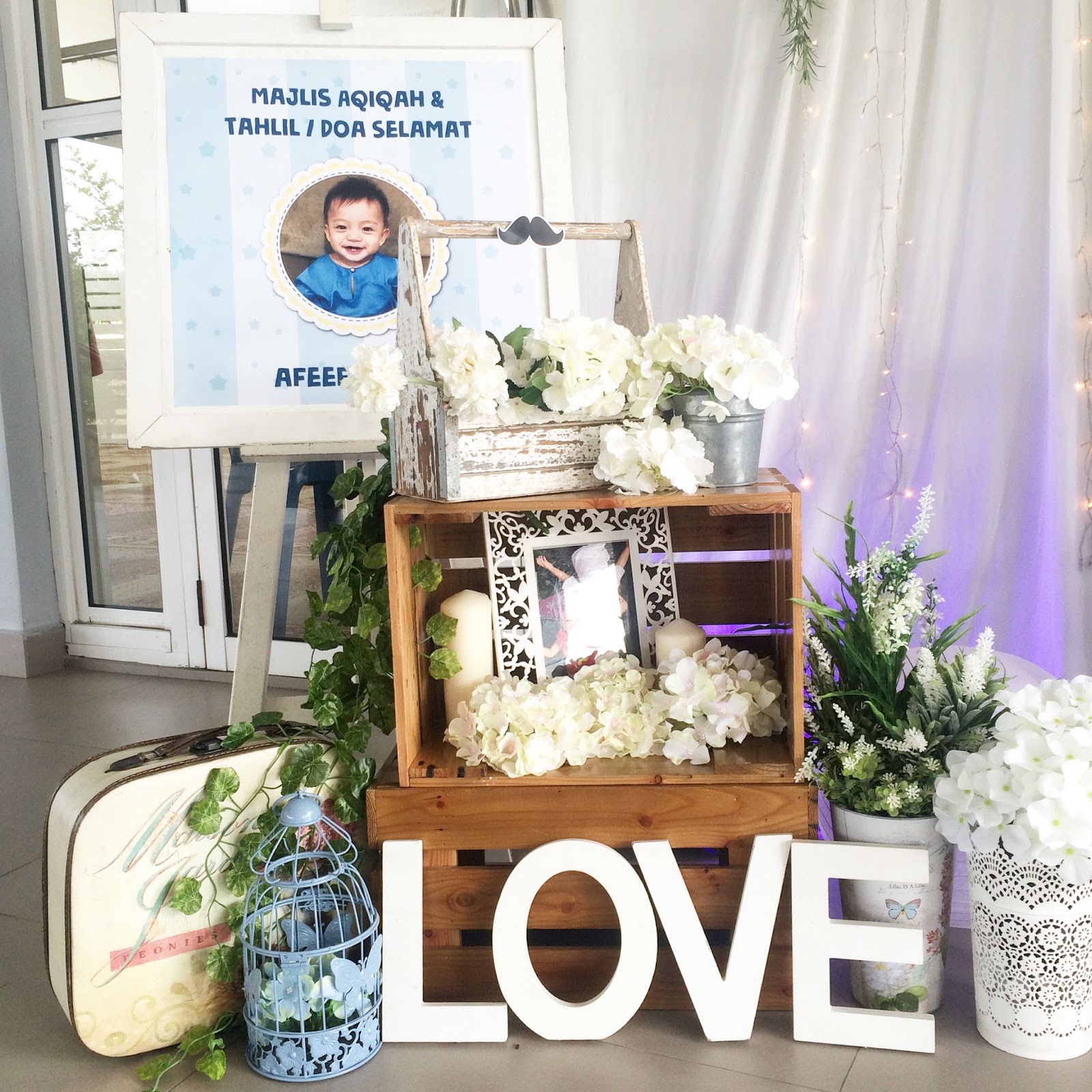 Ideasbyfarah: PHOTO BOOTH DECOR UNTUK MAJLIS AKIKAH DAN TAHLIL / DOA ...