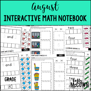 Kelly McCown: Interactive Math Notebook Kindergarten August