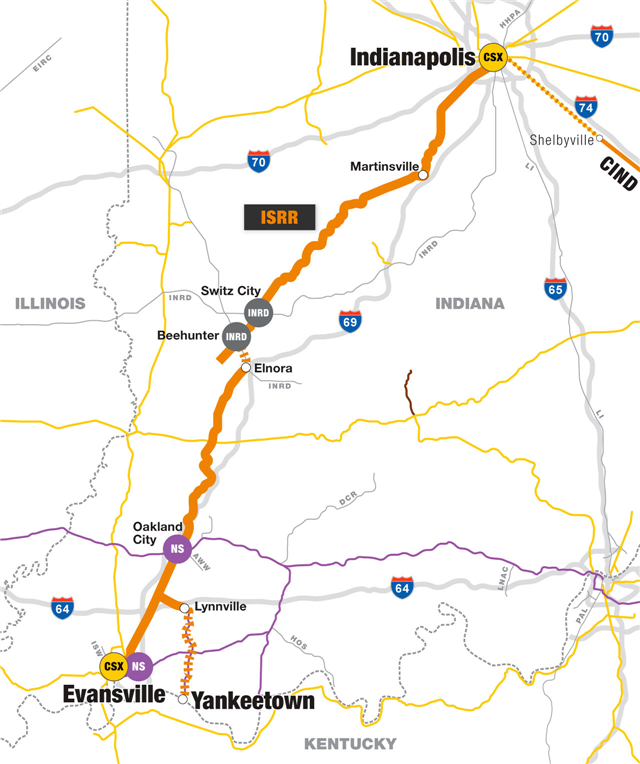 Industrial History: ISRR: Indiana Southern Railroad