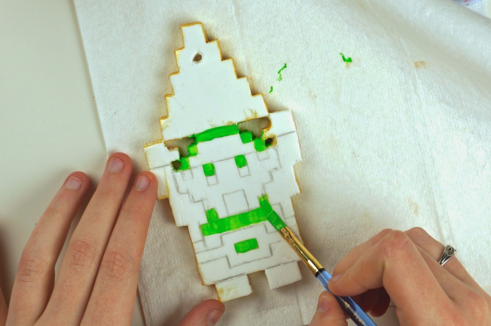 Otaku Crafts: 8-Bit Link Ornament