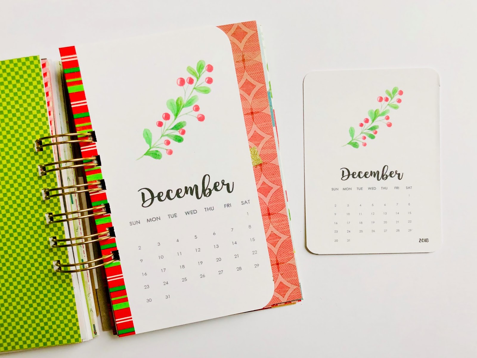 Free December Calendar in 2 Sizes