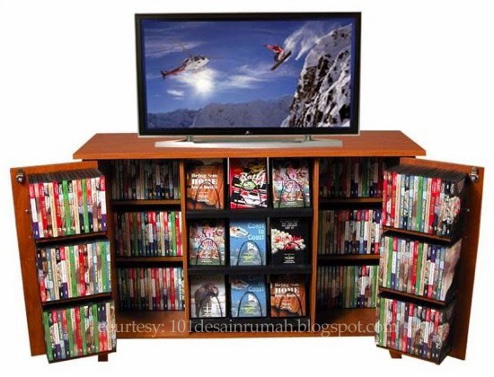 Desain Rumah Ideal: 10 Ide Desain Rak Penyimpan DVD