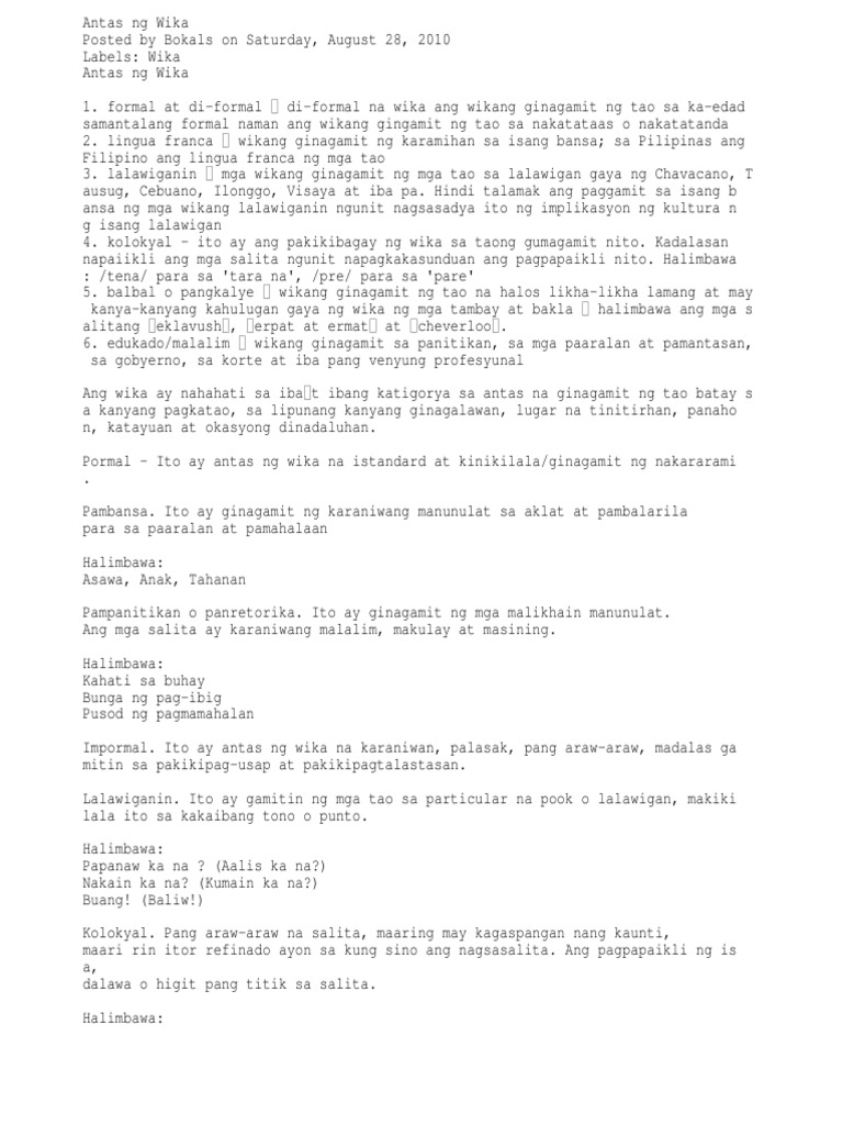 balbal na salita - philippin news collections