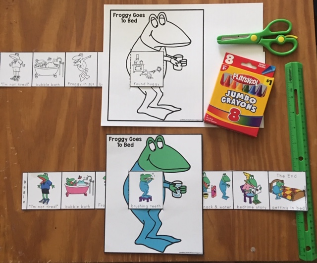 FROGGY GOES TO BED BOOK UNIT & SEQUENCING CRAFT ~ Book Units by Lynn